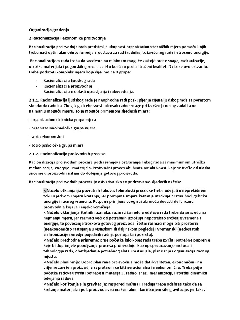 Organizacija Skripta | PDF