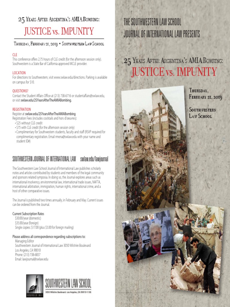 AMIA Brochure | PDF | Justice | Crime & Violence