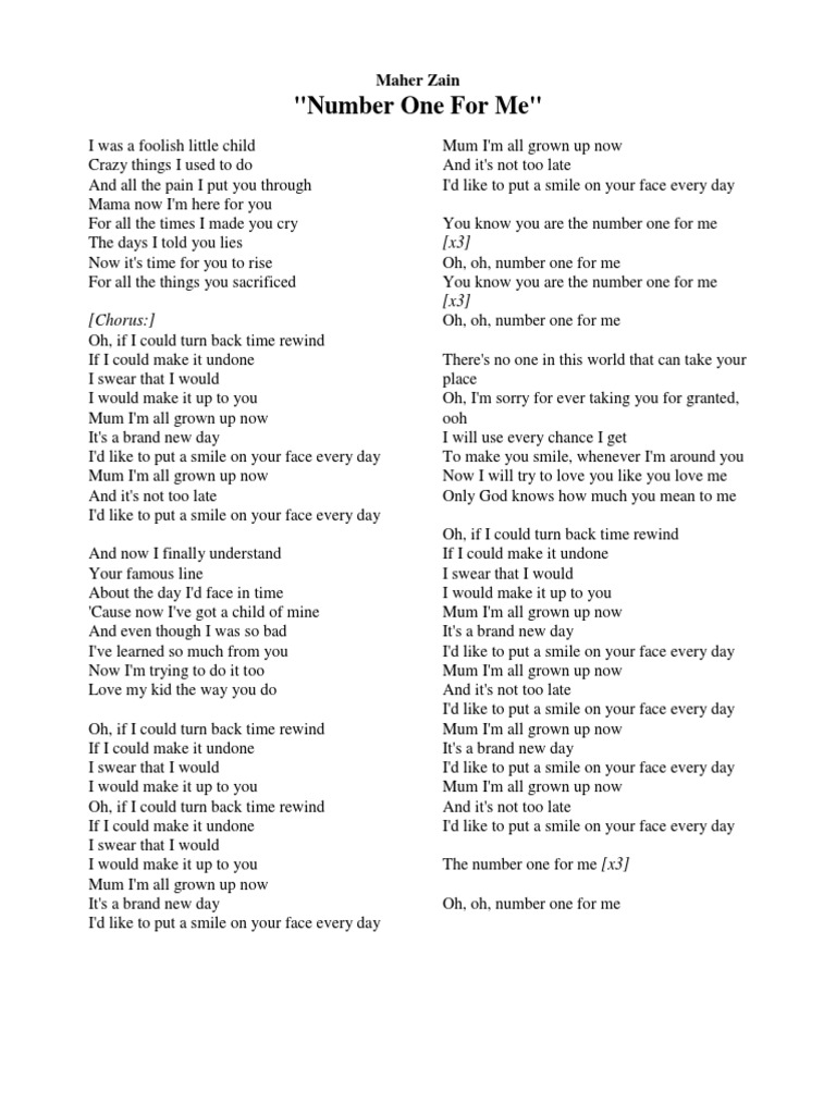 Number One For Me | PDF | Leisure