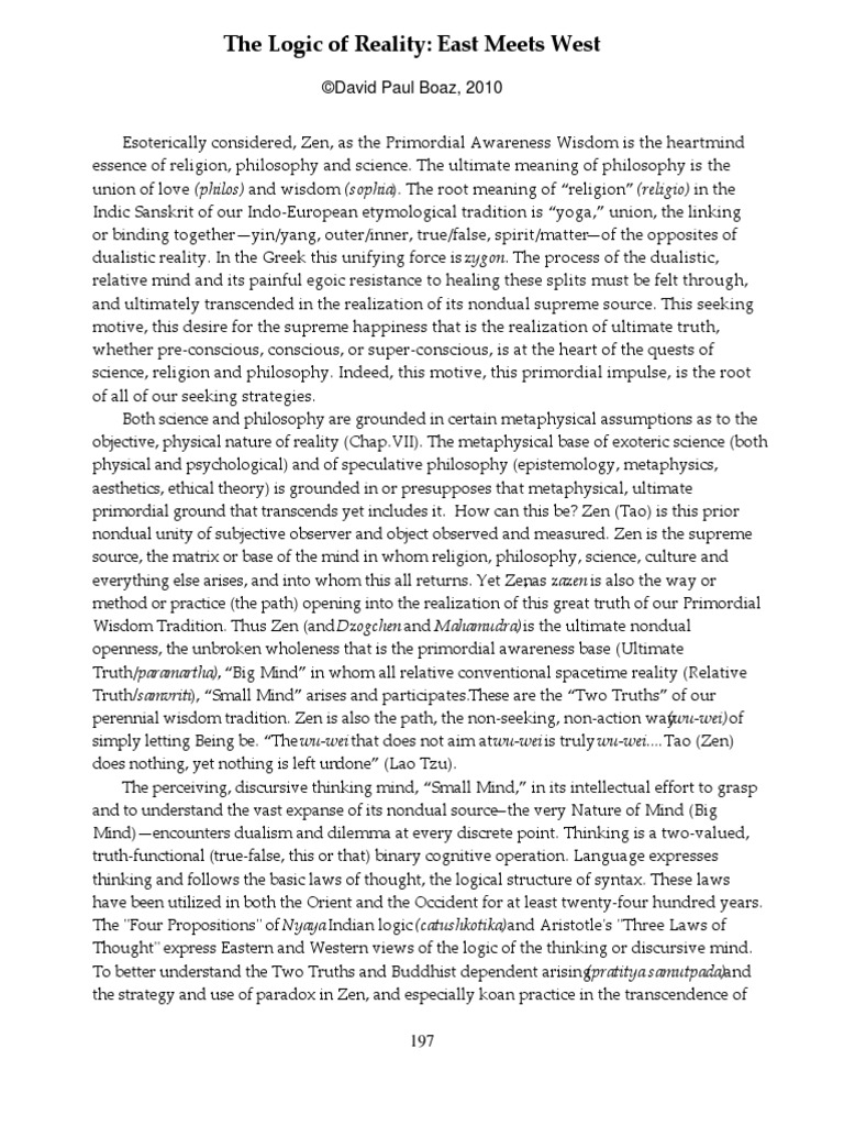 Metaphysics - Logic - The - Logic - of - Reality | PDF | Metaphysics ...