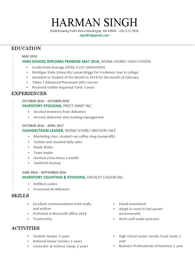 Harman Singh Resume Real | PDF