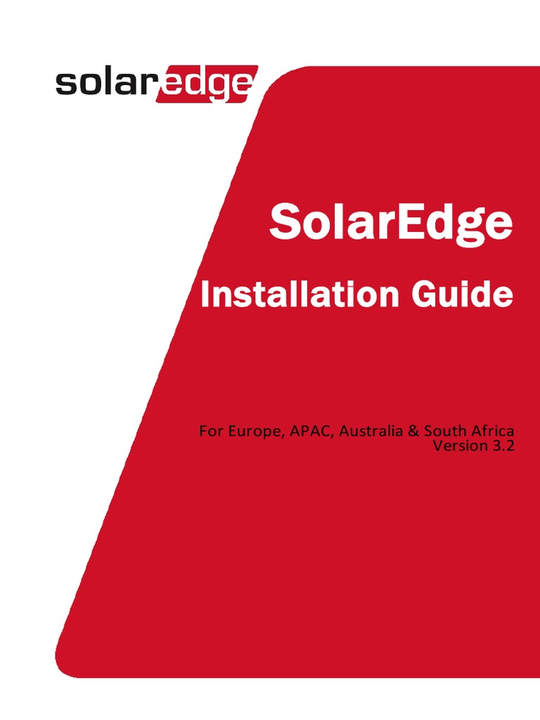 Manual SE27.6K Se-Inverter-Installation-Guide PDF | PDF | Power ...