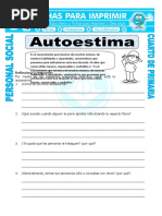 Sopa de Letra Sobre El Autoestima | PDF