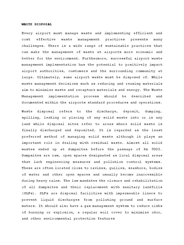 Adam Study | PDF | Waste | Landfill