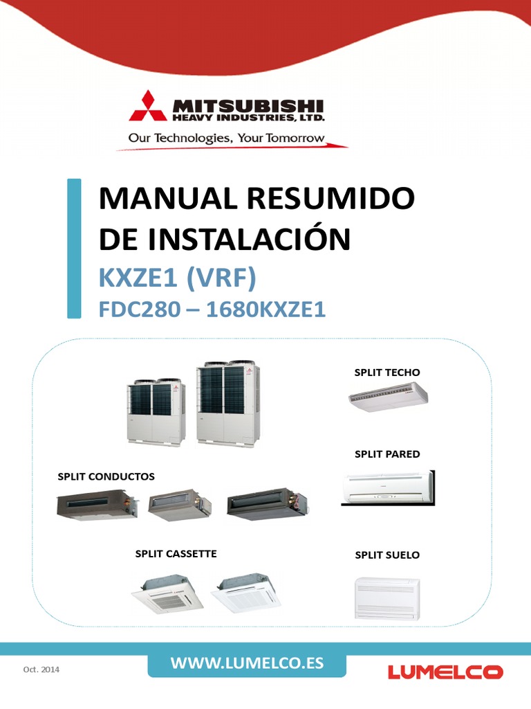 M.Instalacion - FDC280 1680KXZE1 Anexos PDF | PDF | Vacío | Presión