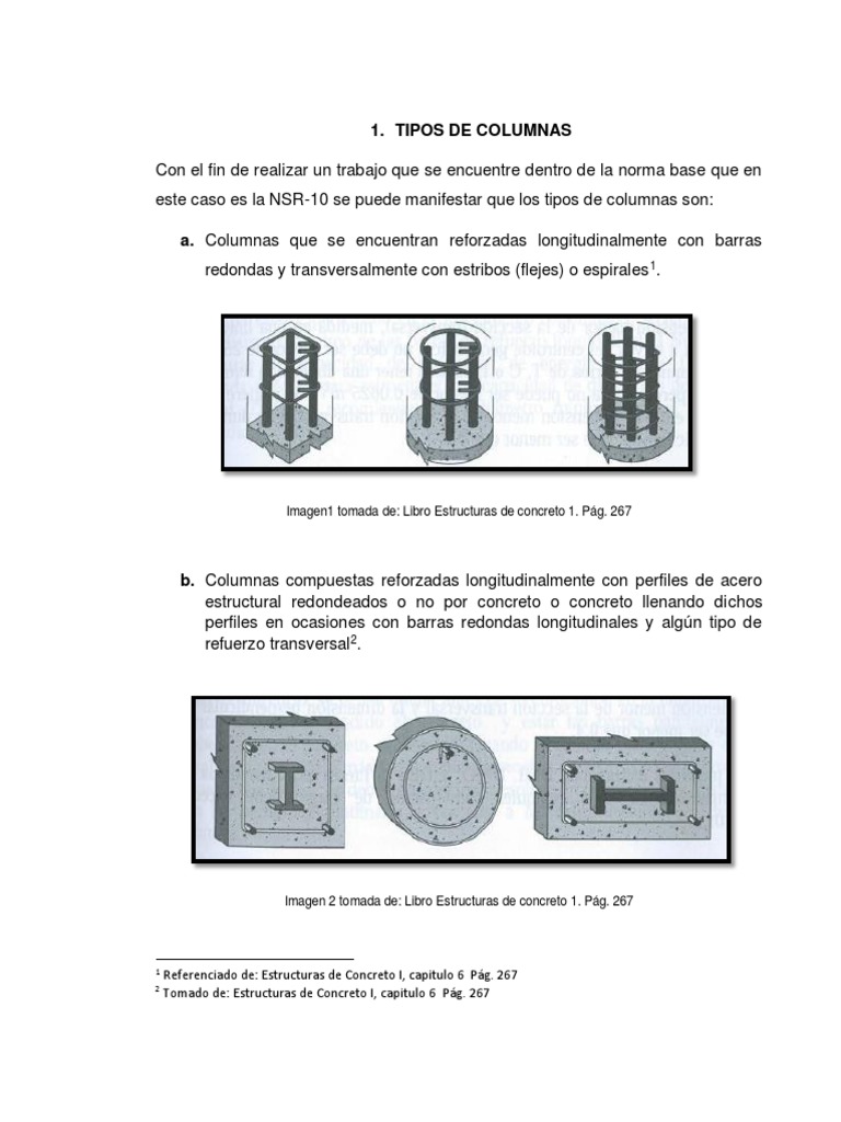 Tipos y Dimensiones de Columnas NSR-10 | PDF | Elasticidad (Física ...