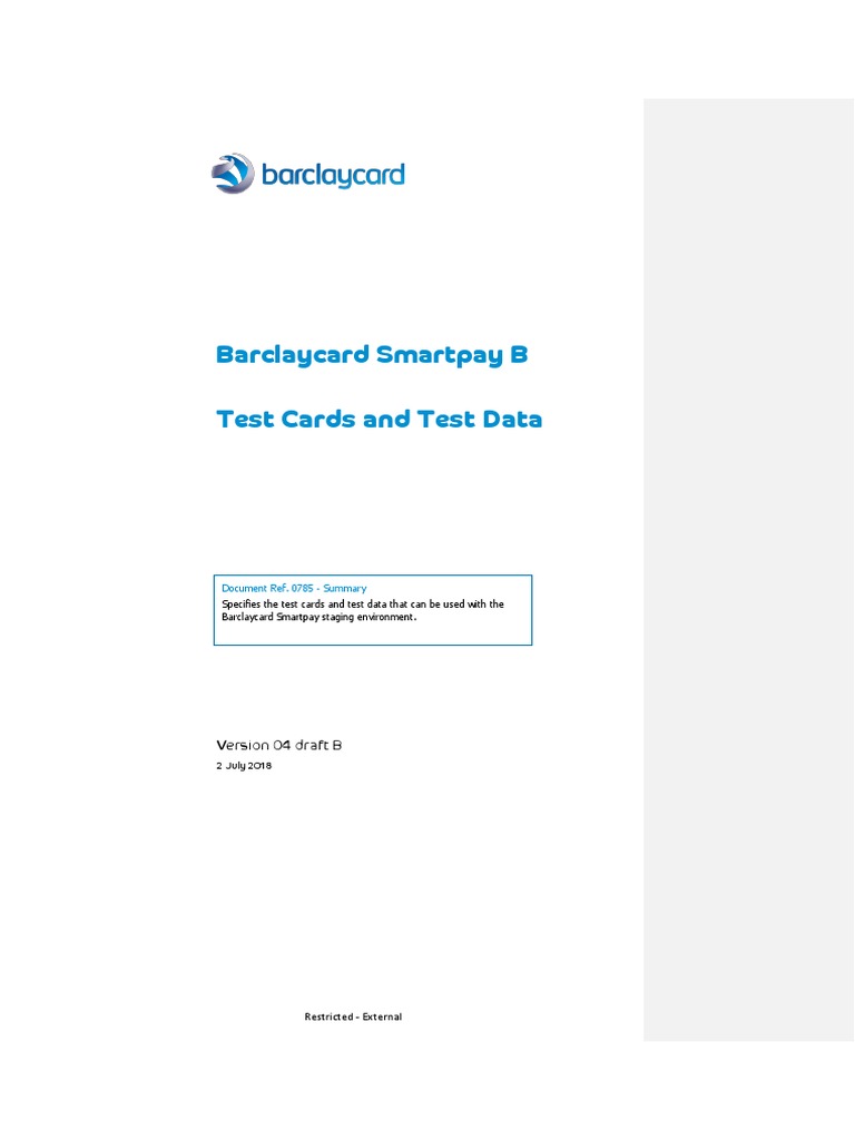 Test Cards List | PDF | Visa Inc. | Debit Card
