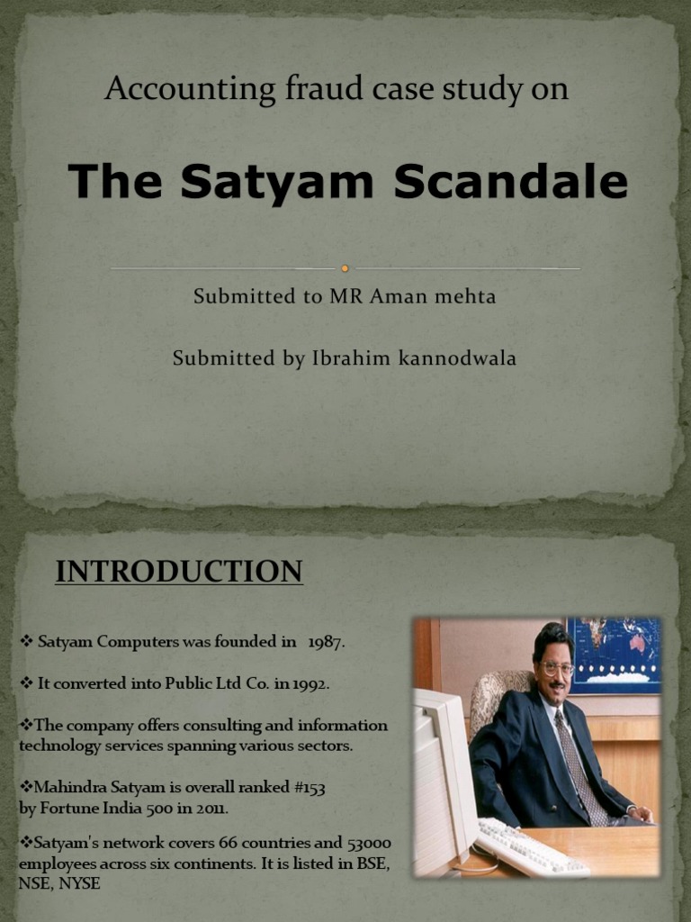 Satyam Scandal: A Case Study Analysis | PDF | Companies | Corporate Law