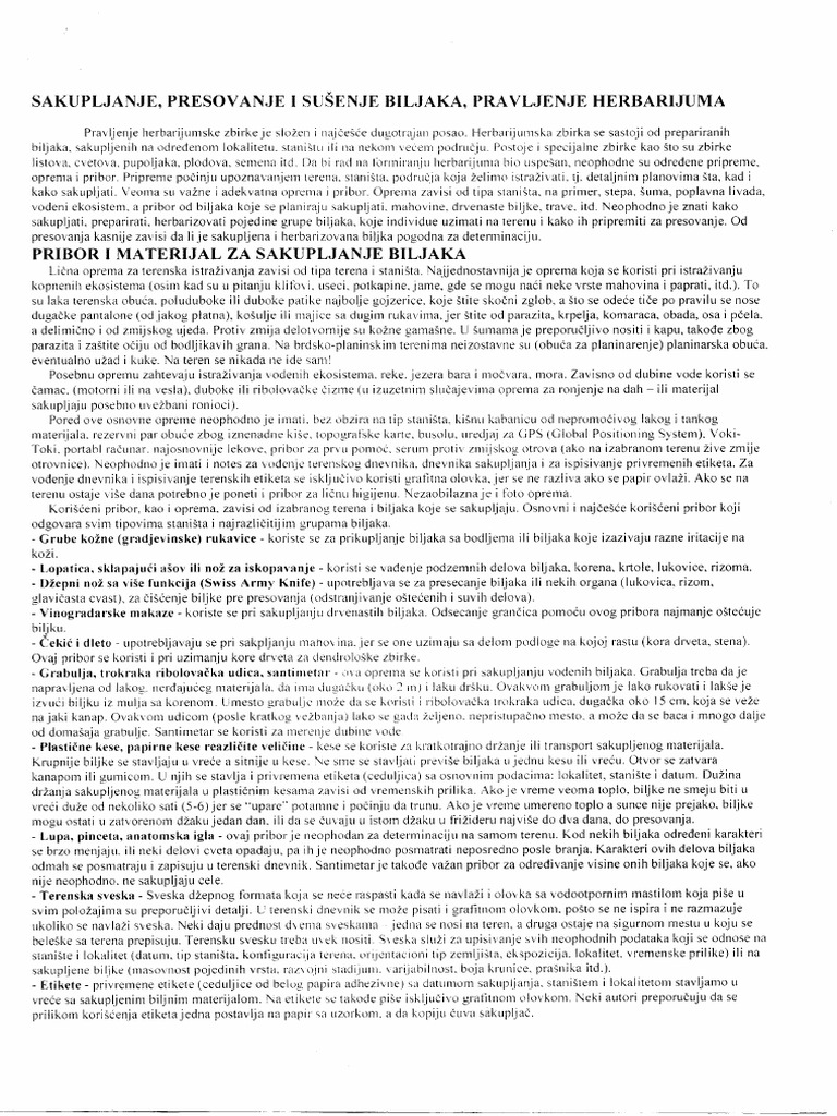 Farmacija II7 Herbarijum Vuko Nikolic | PDF