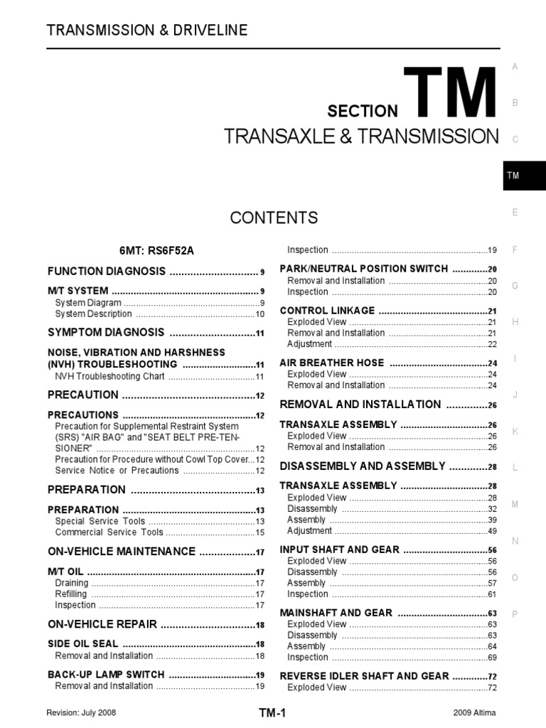 TM PDF | PDF | Transmission (Mechanics) | Vehicles