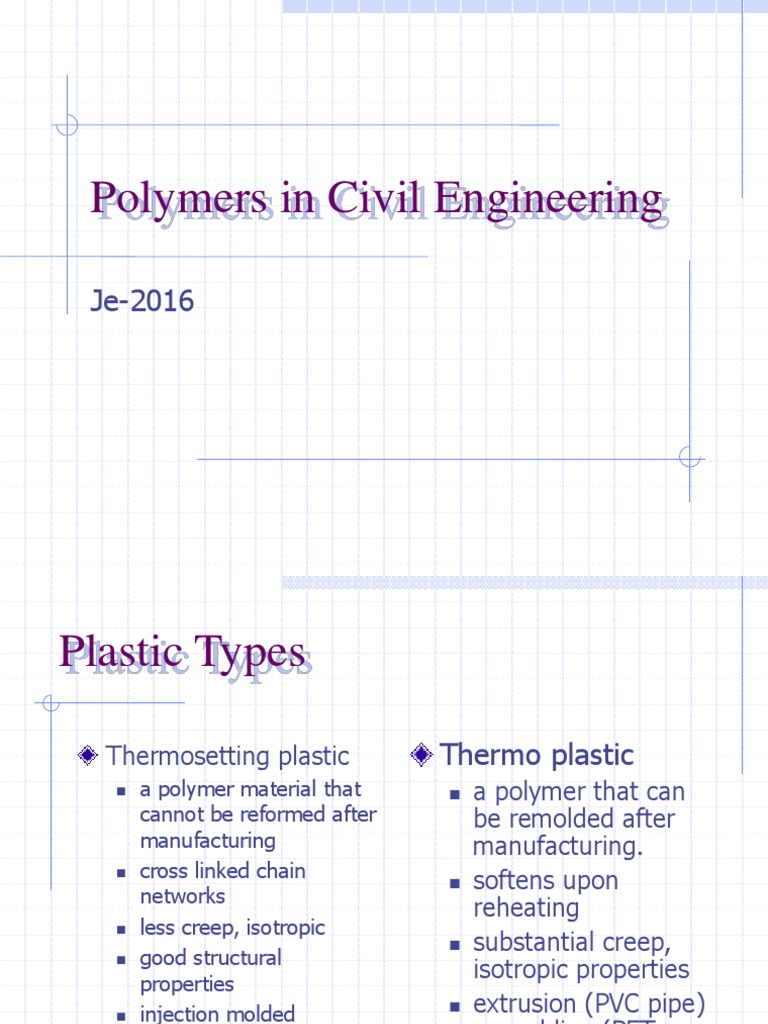 Polymer in Civil Engineering | PDF | Fibre Reinforced Plastic ...