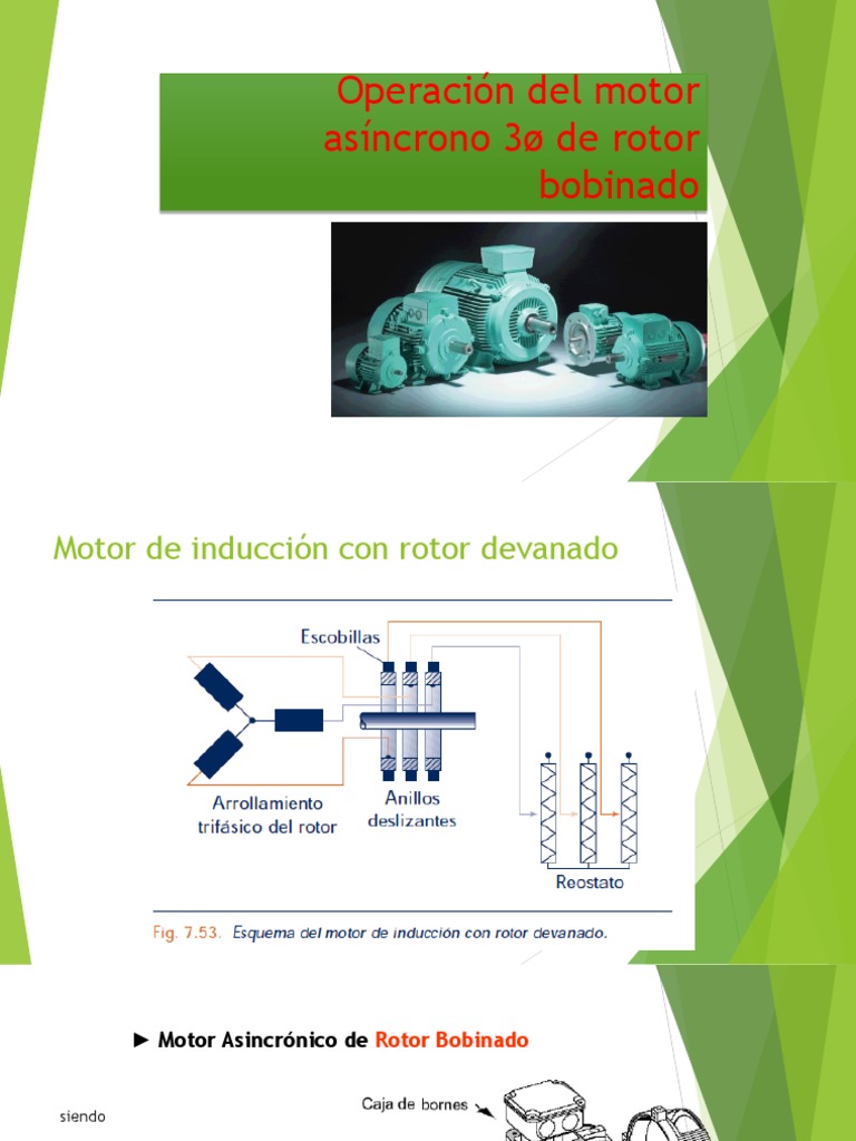 Operacion Motor de Rotor Devanado 2017 Ok | PDF | Electrodinámica ...