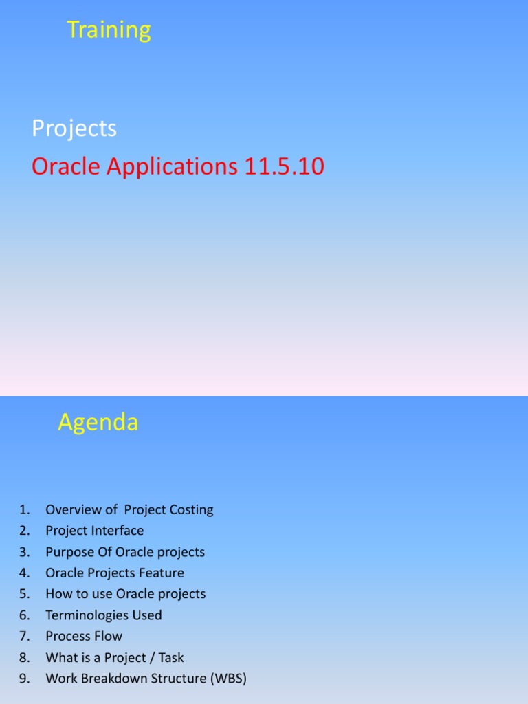 Projects in Oracle Applications | PDF | Cost | Expense