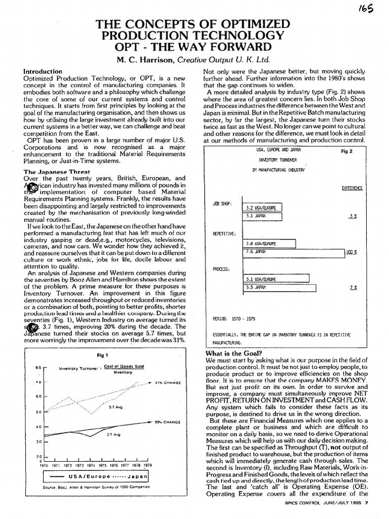 Optimized Production Technology | PDF