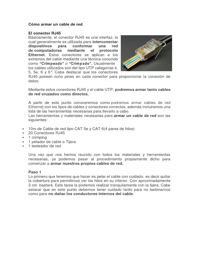 Armar Cable | PDF