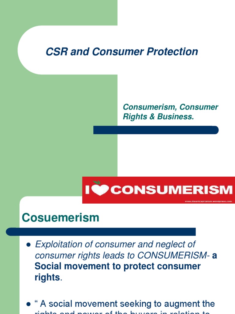 Comsumerism | PDF | Consumer Protection | Consumerism