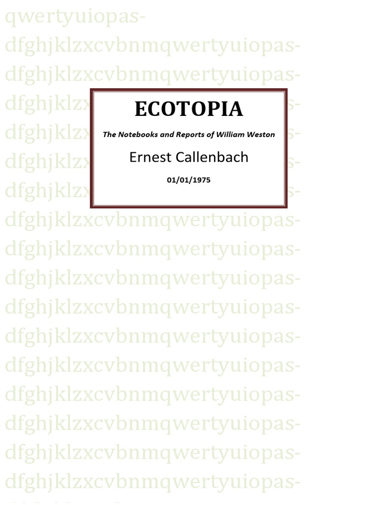 ECOTOPIA | PDF | Autobús | Caza