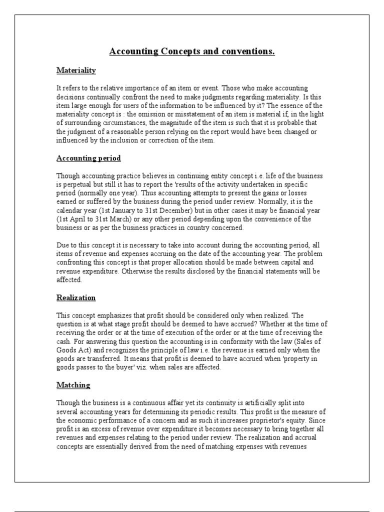 Understanding Materiality in Accounting | PDF | Revenue | Expense