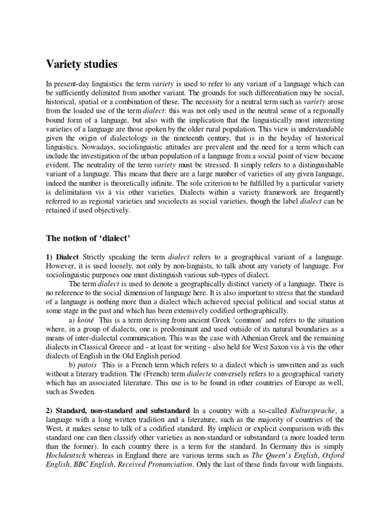 Varieties of English | PDF | Dialect | Celts