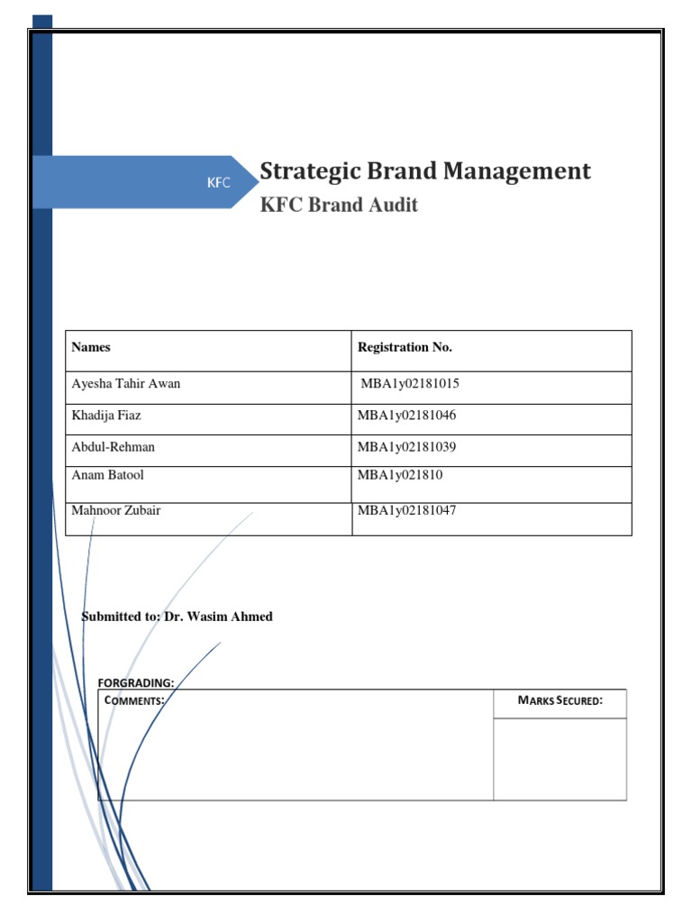 KFC Final Report | PDF | Fast Food Restaurants | Brand
