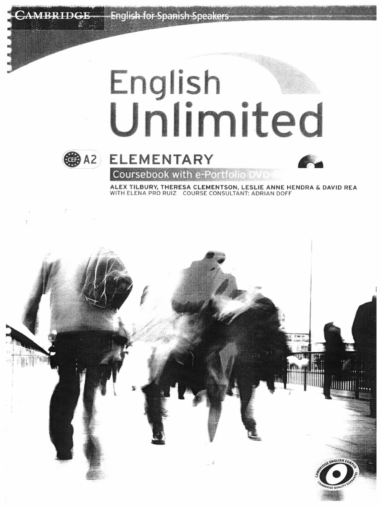 English Unlimited Elementary A2 Book Workbook Blanco Y Negro PDF | PDF