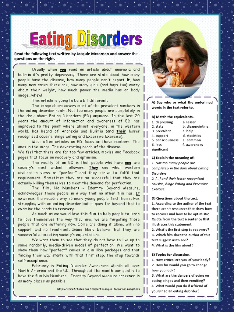 Eating Disorders: Recovery and Awareness | PDF | Eating Disorder ...