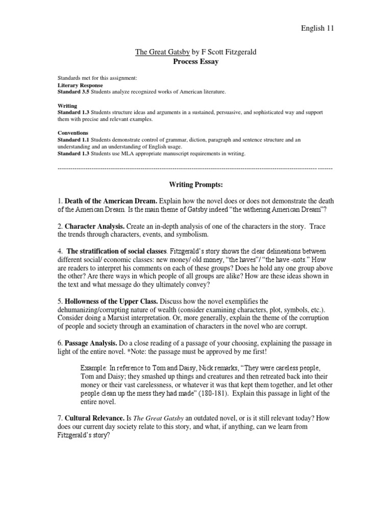Relevance of Gatsby in Today's Society | PDF | The Great Gatsby | Human ...