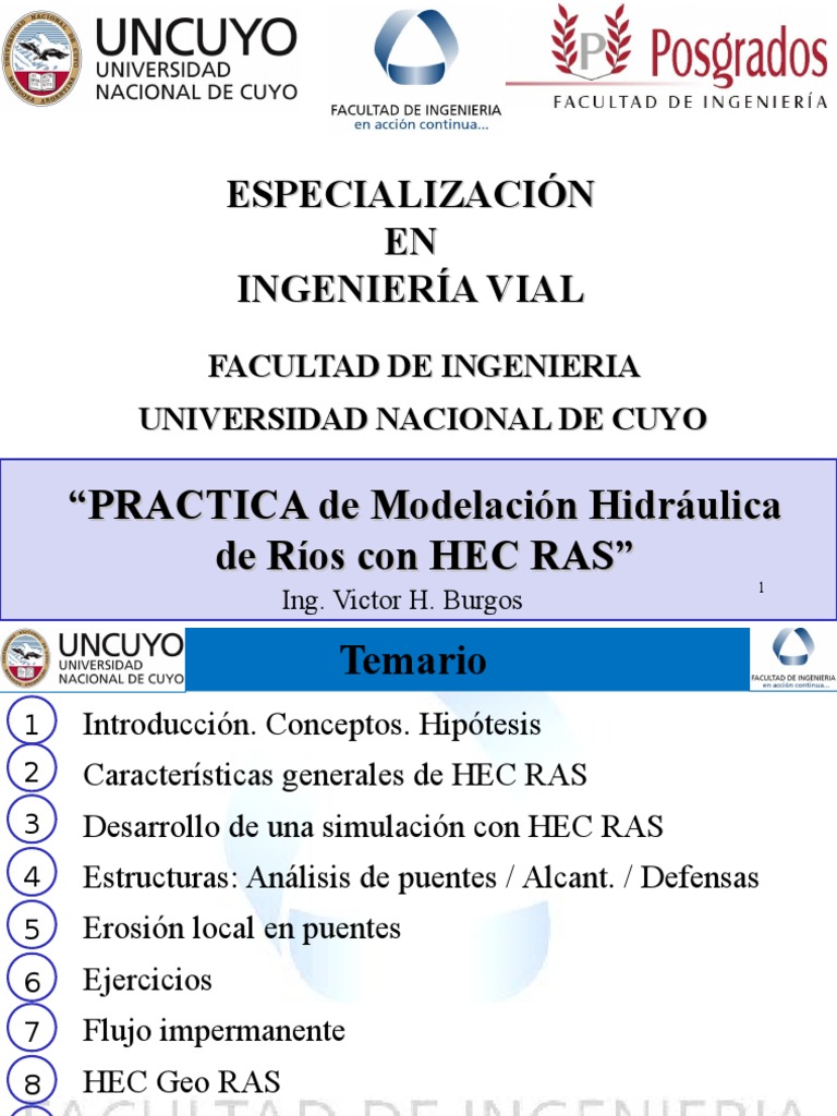 Clase 04 Práctica HEC RAS | Descargar gratis PDF | Descarga (hidrología ...