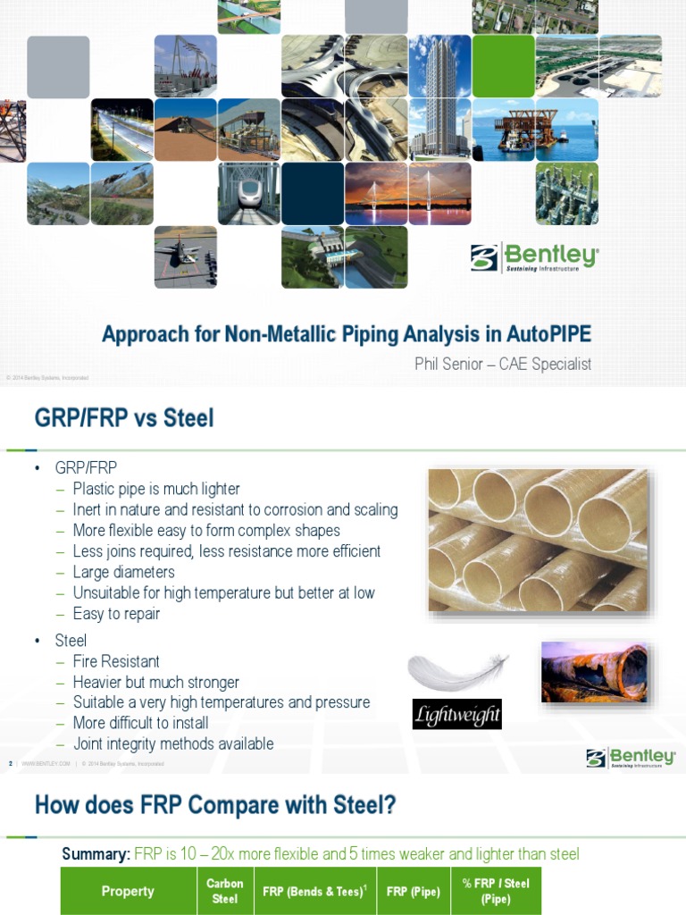 Non Metallic Piping Analysis in AutoPIPE PDF | PDF | Fibre Reinforced ...