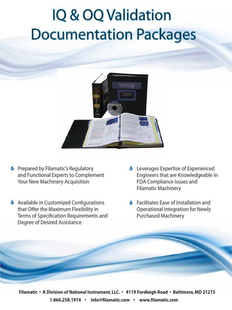 IQOQ Documentation Filamatic | PDF | Verification And Validation | Engineering