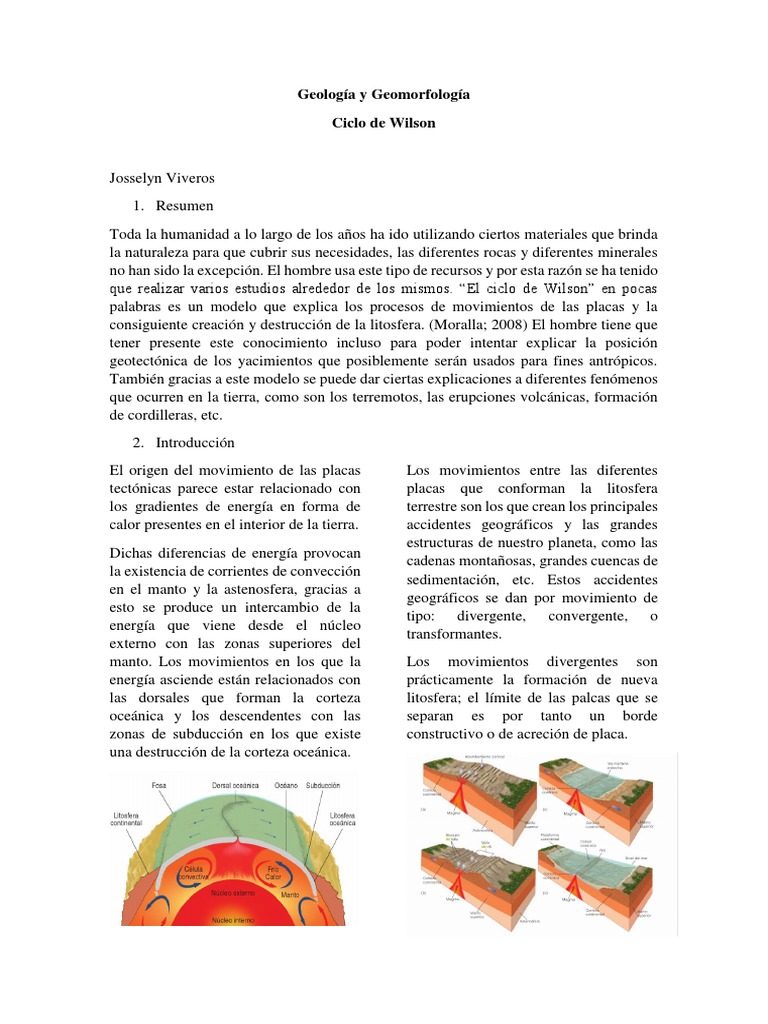 Ciclo de Wilson. Geología | Placas tectónicas | Roca (geología)