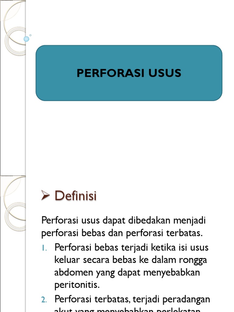 Perforasi Usus | PDF