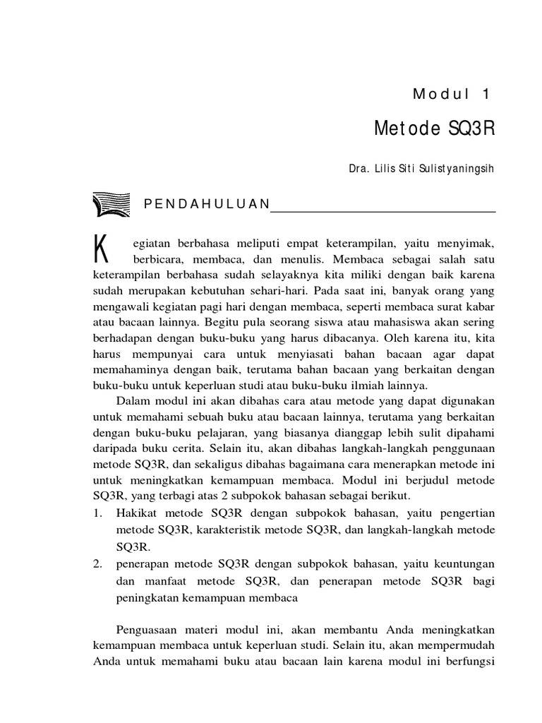 Metode sq3r PDF | PDF