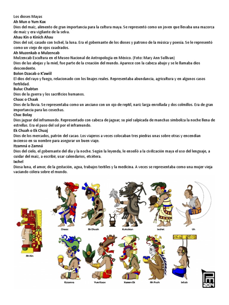 Dioses Mayas: Guía para Niños | PDF | Civilización maya | Cultura (general)