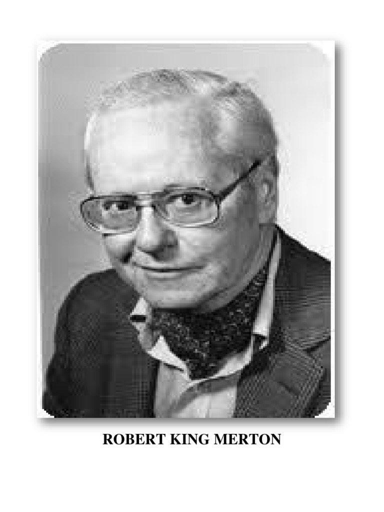 Robert King Merton IMPRESION | PDF