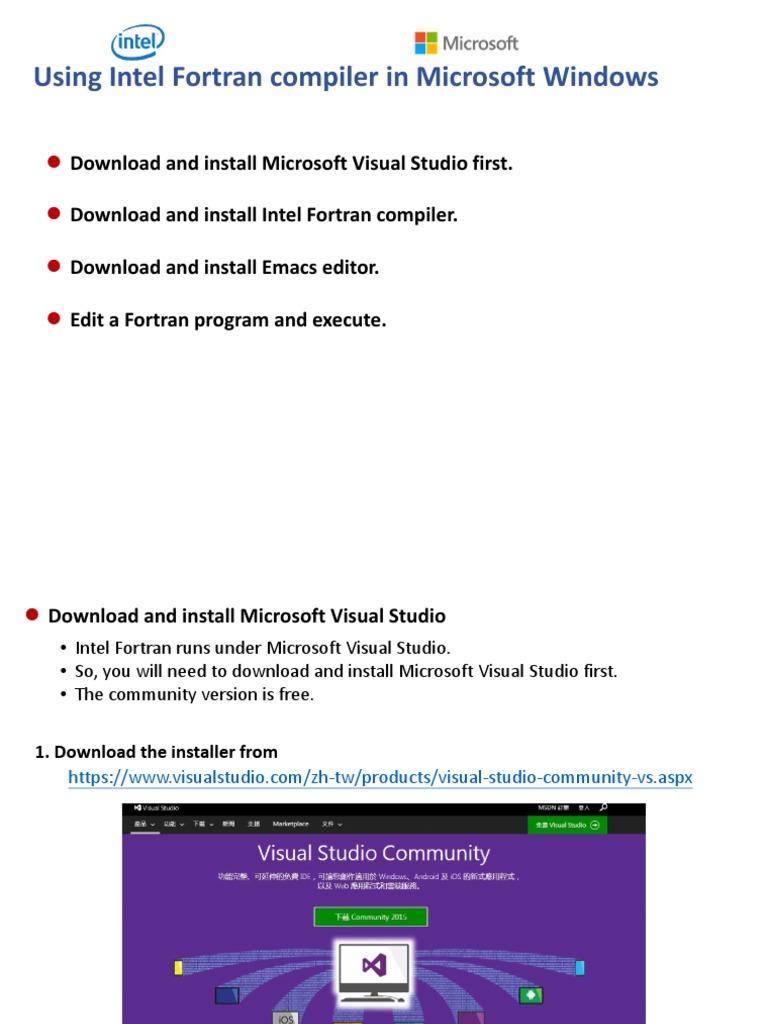 Intel Fortran User Guide | Download Free PDF | Microsoft Visual Studio | Installation (Computer ...