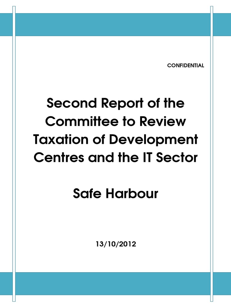 Second Report of The Rangachary Committee On Safe Harbours | PDF ...