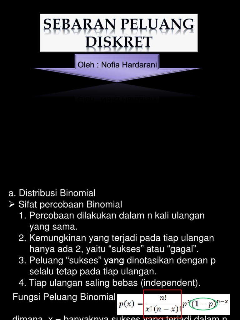Sebaran Peluang Diskret | PDF