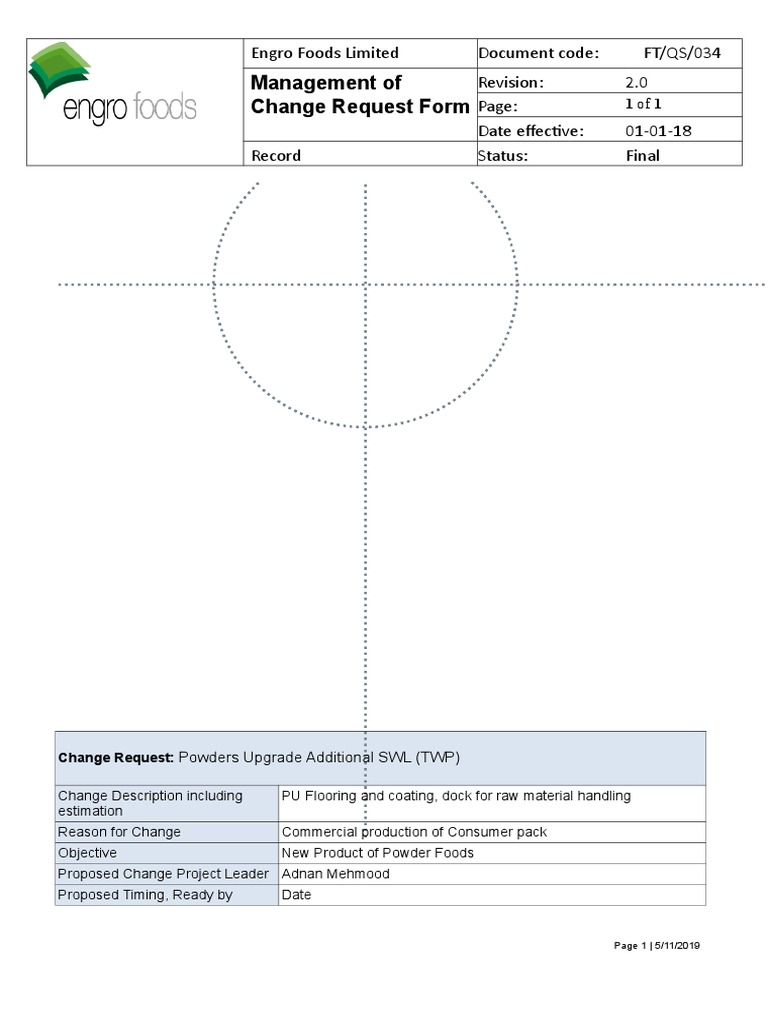 034 MOC Request Form | PDF