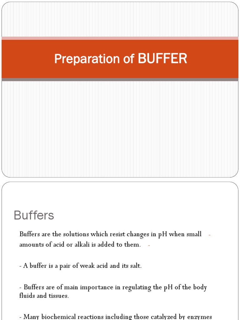 Buffer 0 | PDF | Buffer Solution | Acid Dissociation Constant