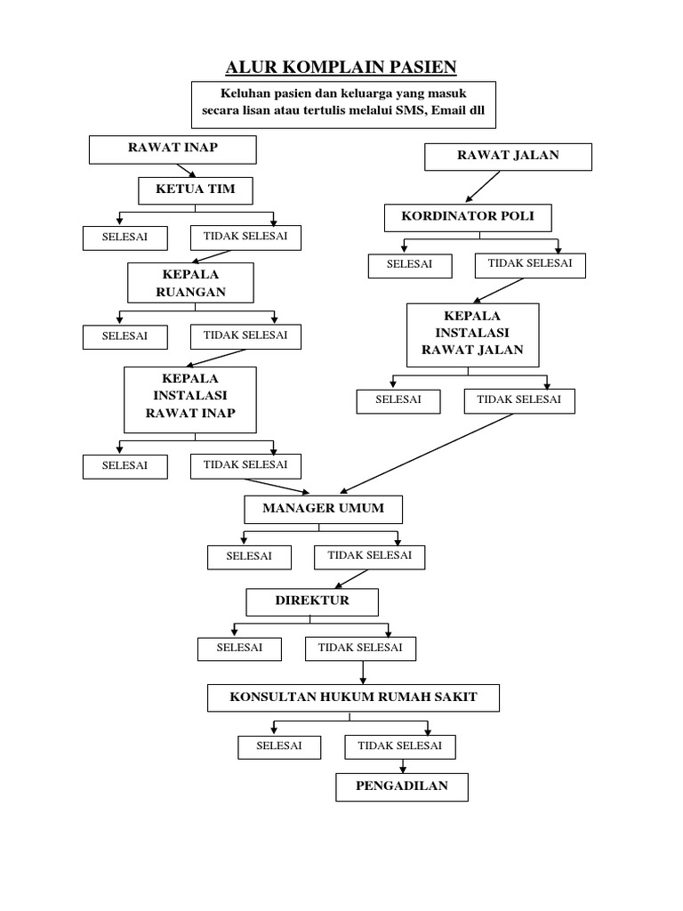 Alur Komplain Pasien di RSIA ILANUR | PDF