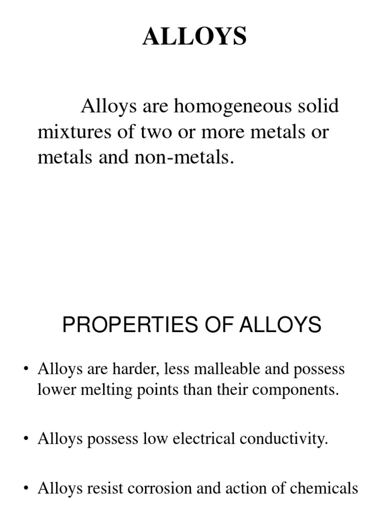 Alloys | PDF | Annealing (Metallurgy) | Alloy
