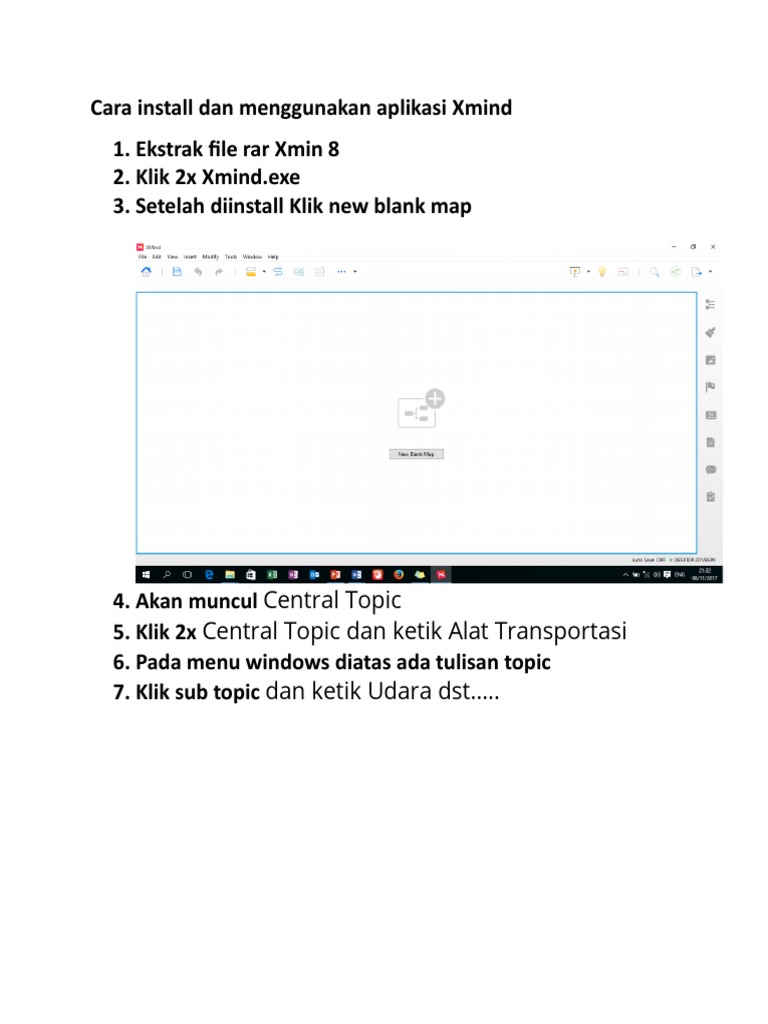 Cara Install Dan Menggunakan Aplikasi Xmind | PDF