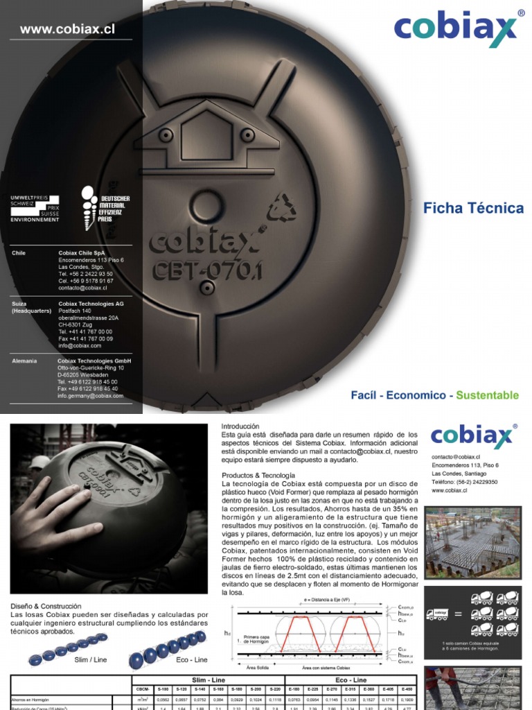 Ficha Tecnica Cobiax PDF | PDF