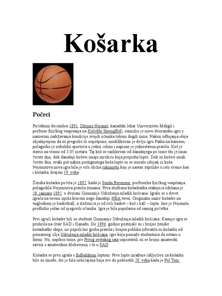 Kosarka | PDF