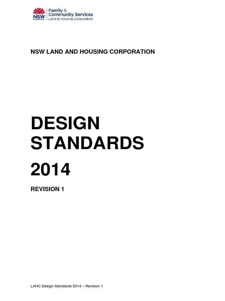 Design Standards 2014 Revision 1 | PDF | Bedroom | Parking Lot