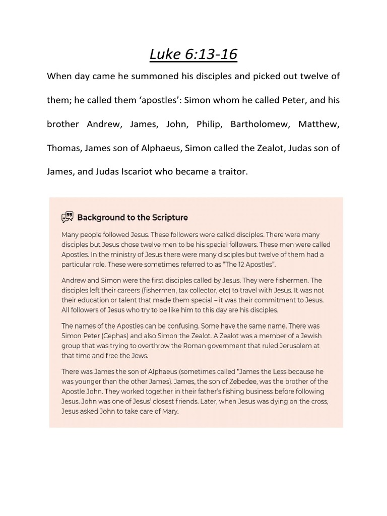 Lesson 6 Godly Play Script | PDF