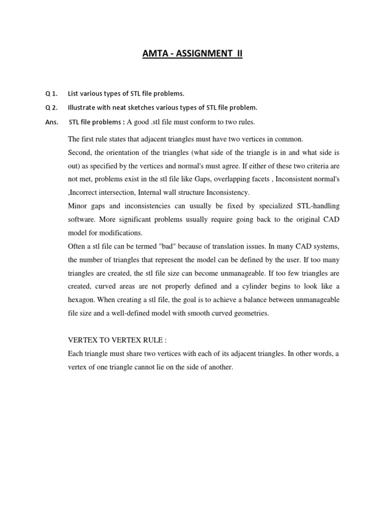 Amta - Assignment Ii | PDF | 3 D Modeling | Computer Aided Design