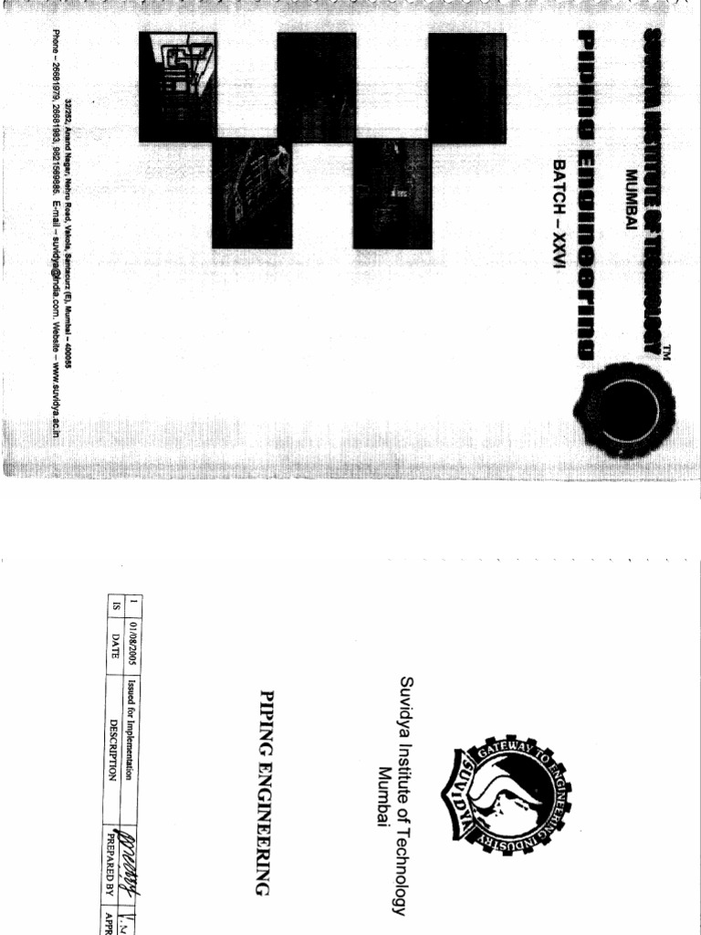 Suvidya Piping Book PDF | PDF