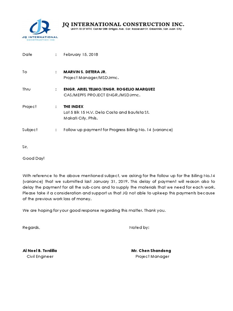 Letter (Variance) | PDF